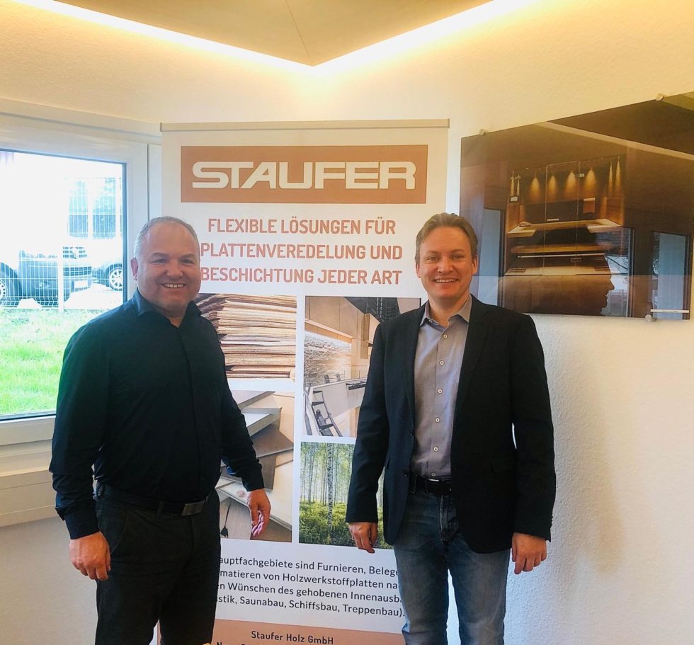 Besuch Bürgermeister Oliver Rastetter | Staufer Holz